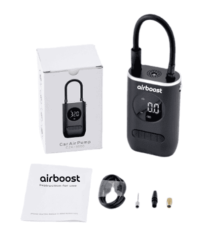 airboost bơm hơi trong lòng bàn tay